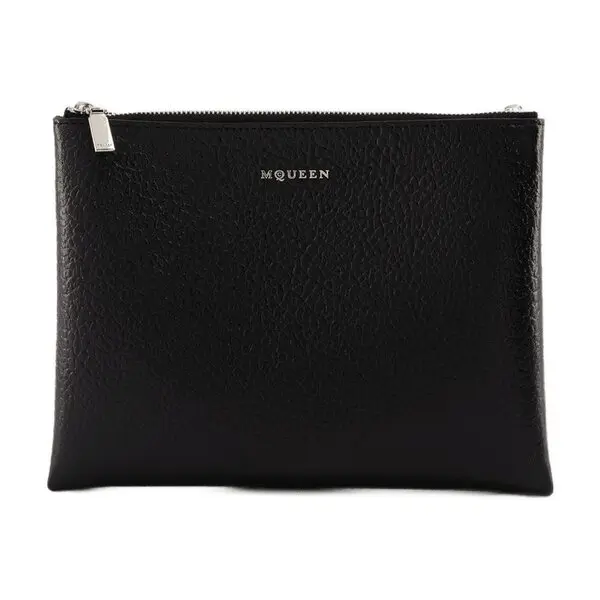Alexander McQueen Cross Bar Clutch Alexander Mc Queen Leather /silver
