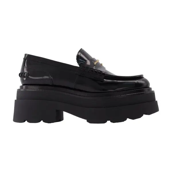 Alexander Wang Carter 75 Platform Loafers In Leather