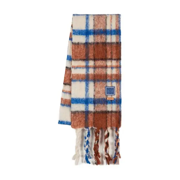 ADER ERROR Check Scarf Wool Ivory