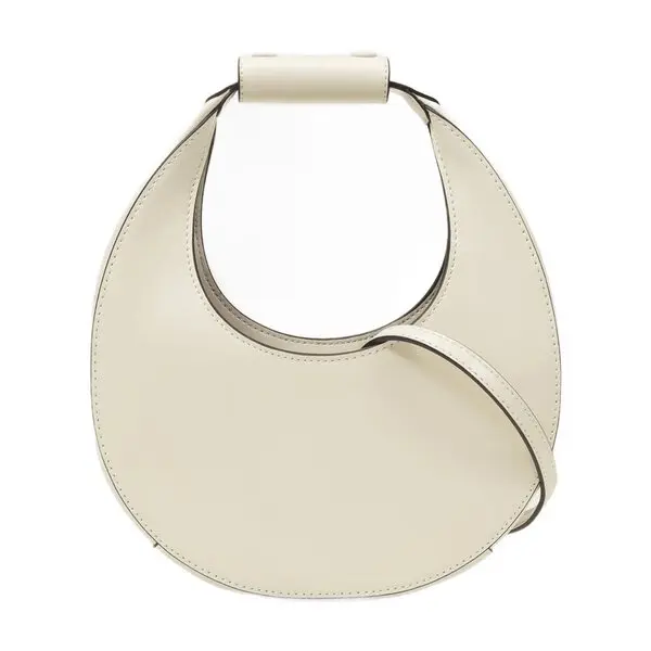 Staud Mini Moon Crossbody Cream Leather
