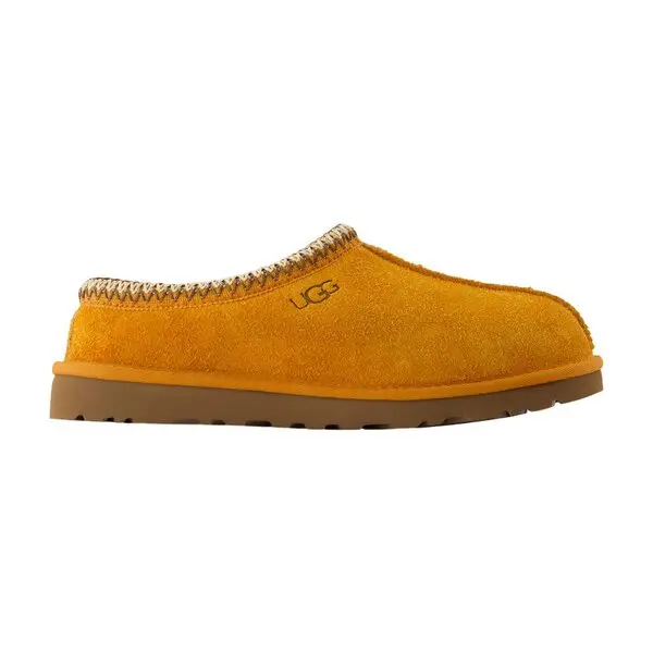 UGG M Tasman Shaggy Suede Mules Leather