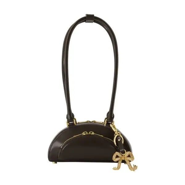 SELF-PORTRAIT Mini With Charm Shoulder Bag Leather