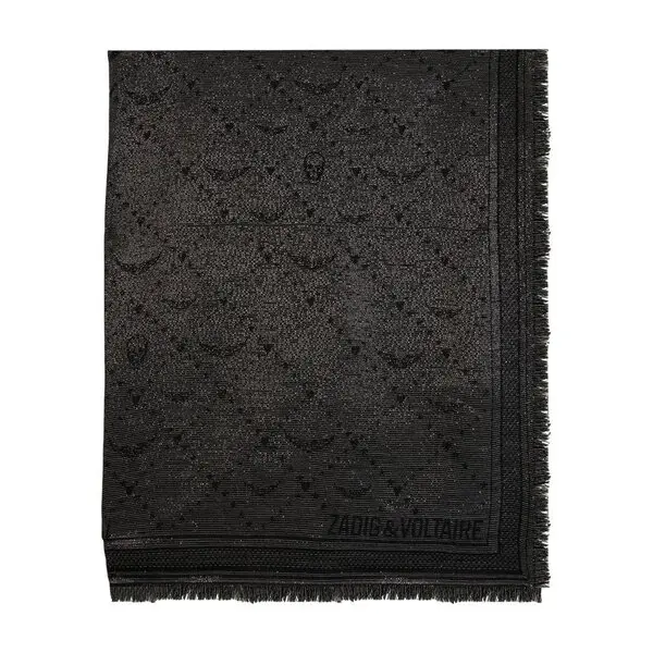 Zadig&Voltaire Glenn Monogram Scarf Viscose