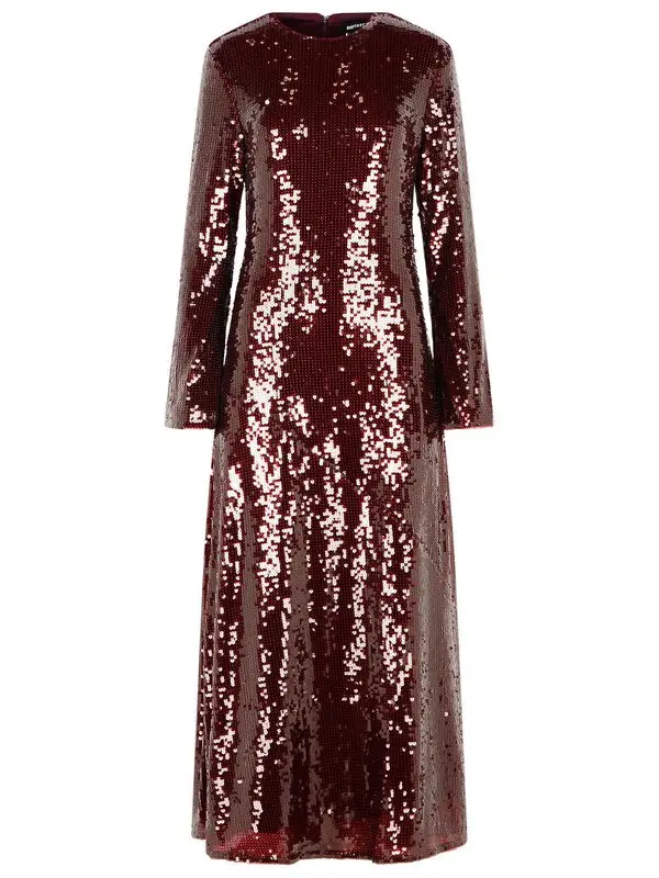 Remain Birger Christensen Kaisa' Burgundy Polyester Dress