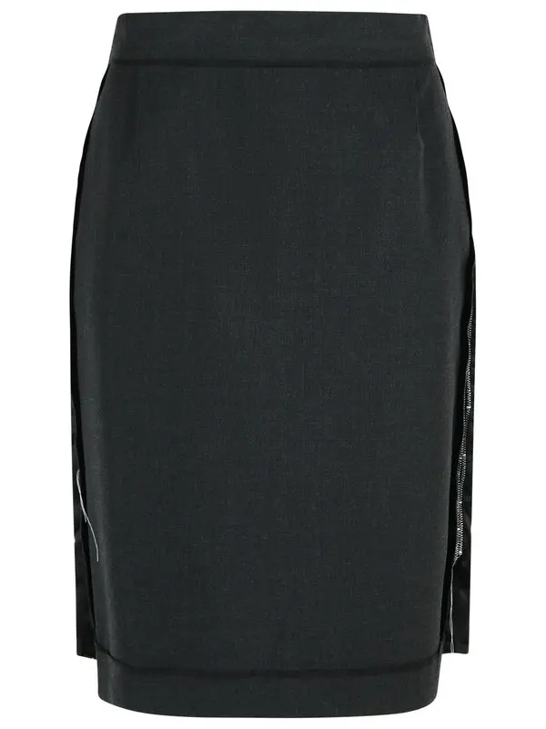 MAISON MARGIELA Wool Blend Skirt - Black
