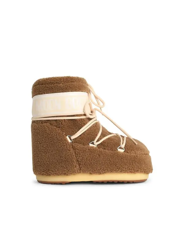 Moon Boot Camel Faux Fur Boot
