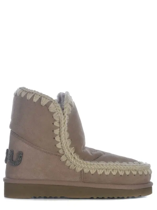 Mou Eskimo18 Glitter' Boots Made Of Realsuede Sheepskin