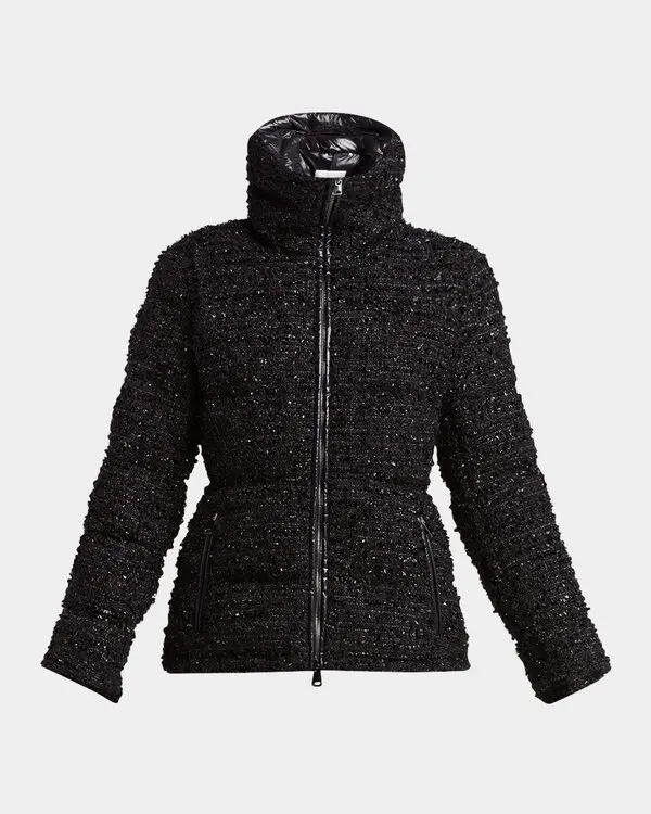 Moncler Urbel Tweed Down Puffer Jacket