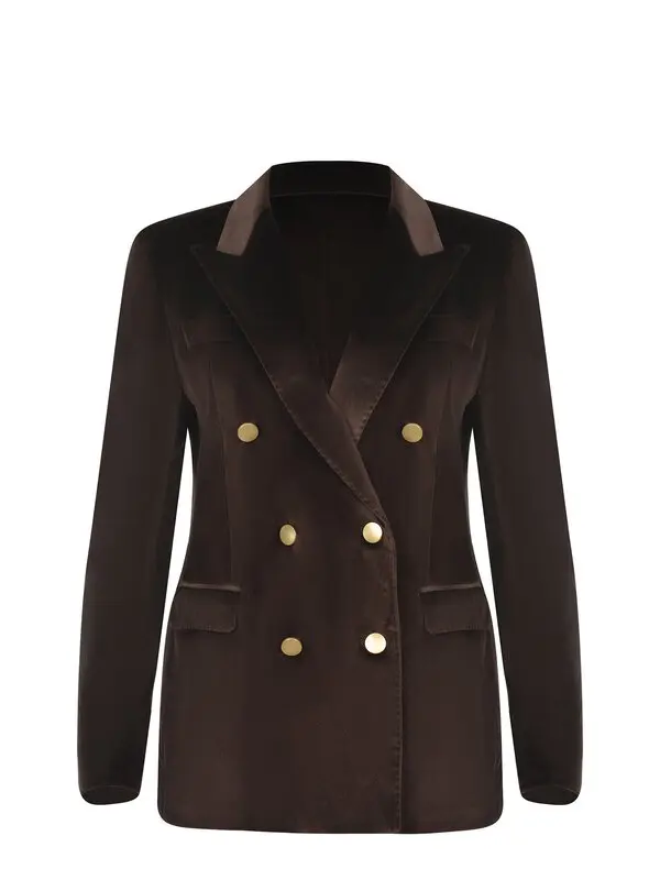 Tagliatore Double Breasted Jacket 'j Parigi' In Cotton Blend