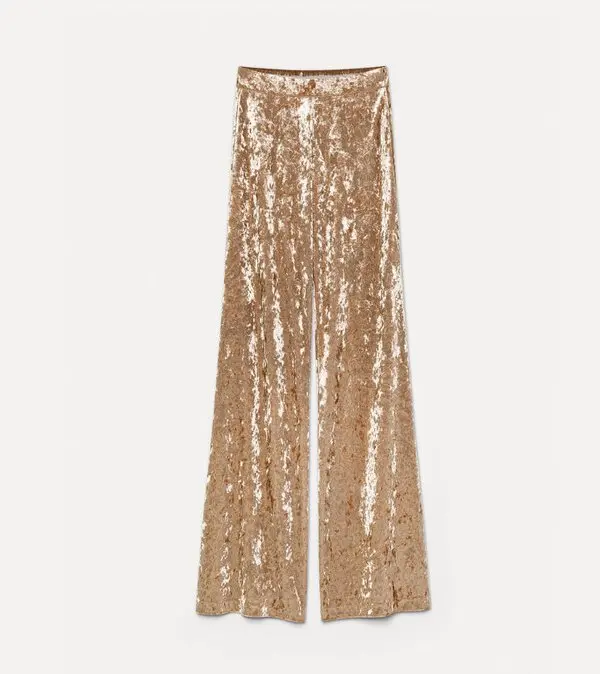 FORTE_FORTE Trousers In Shimmering Velvet