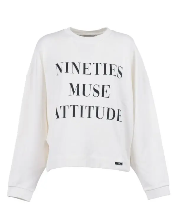 Elisabetta Franchi Sweatshirt With Lettering Print
