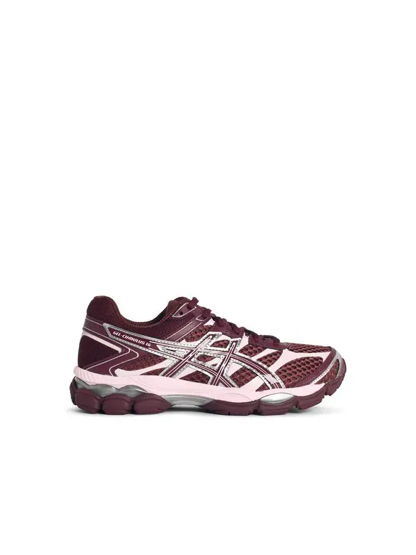 Asics Cumulus' Burgundy Tech Fabric Sneakers
