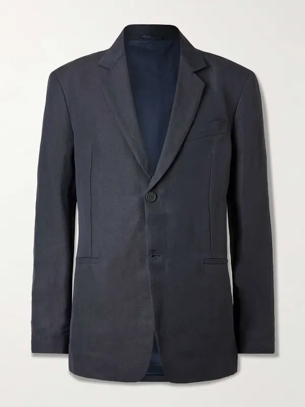 Studio Nicholson Roversi Oversized Linen-blend Suit Jacket
