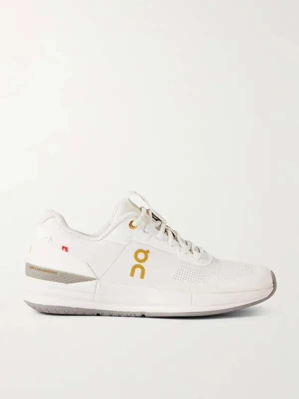 On Roger Federer The Roger Pro Rubber-trimmed Mesh Tennis Sneakers