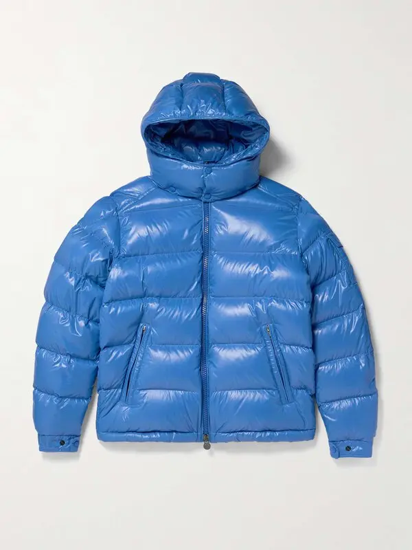 Moncler Maya Logo-appliquéd Quilted Shell Hooded Down Jacket
