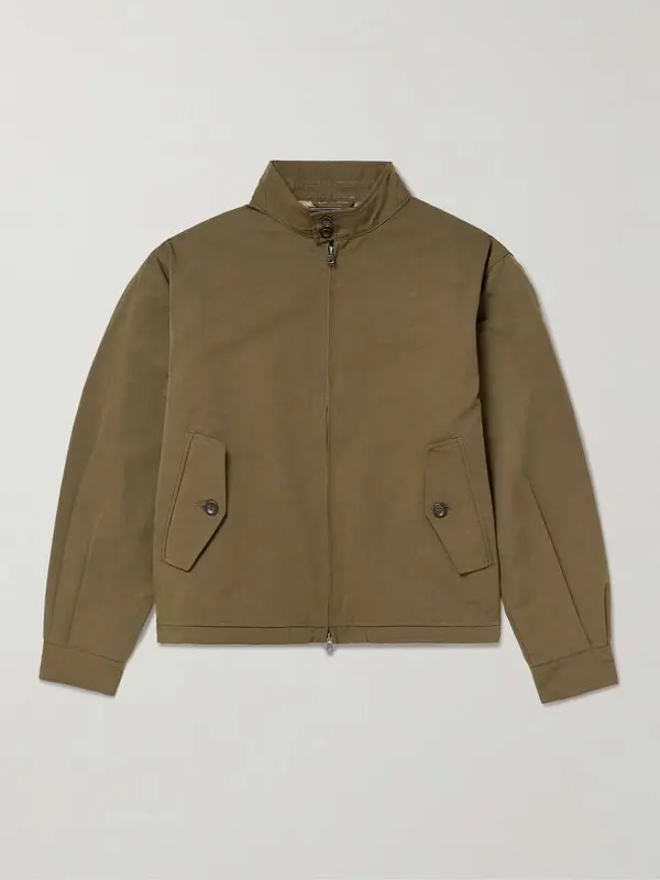 FRIZMWORKS Buddy Cropped Cotton-blend Twill Harrington Jacket