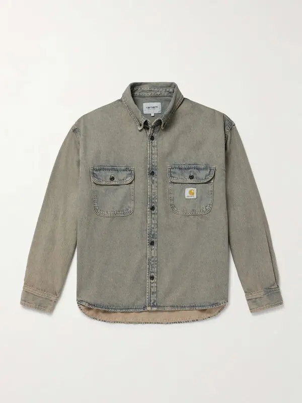 Carhartt Work In Progress Tigan Button-down Collar Denim Shirt Jacket