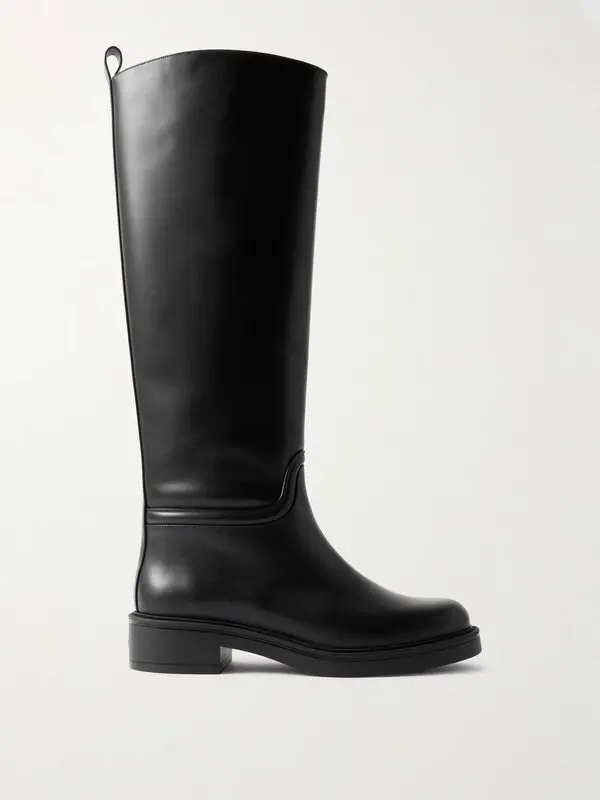 STUART WEITZMAN Celia Riding Leather Knee Boots
