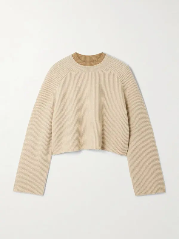 Max Mara Funale Cropped Sweater - Neutrals