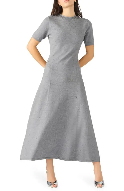 Steve Madden Iridessa Embellished Knit Midi Dress