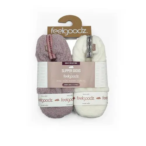 FEELGOODZ Equinox Slipper Socks 2-pack - Elm