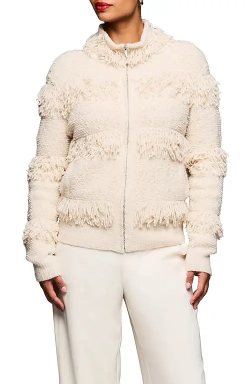 NIC+ZOE Fringe Knit Jacket