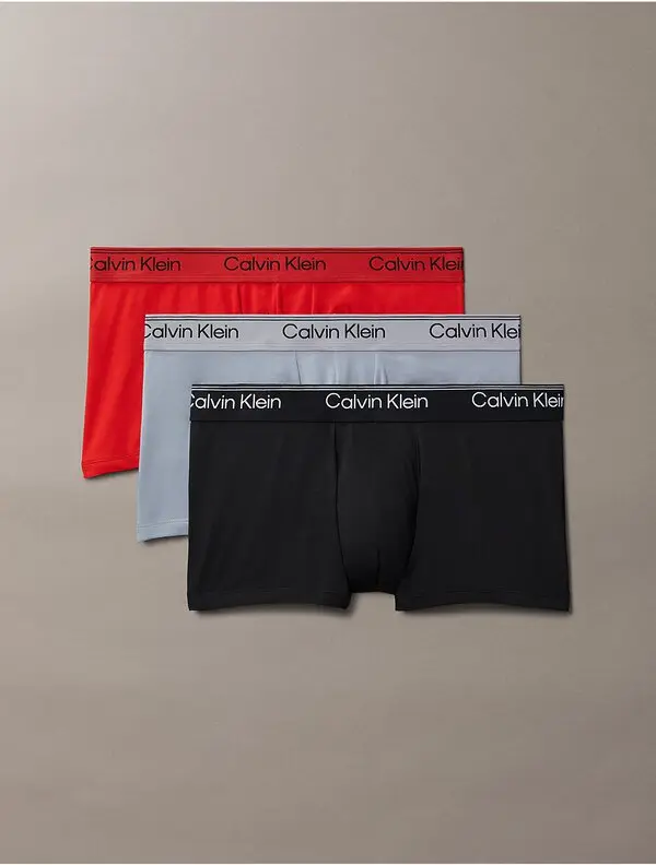 Calvin Klein Microfiber Stretch 3-pack Low Rise Trunk - Multi