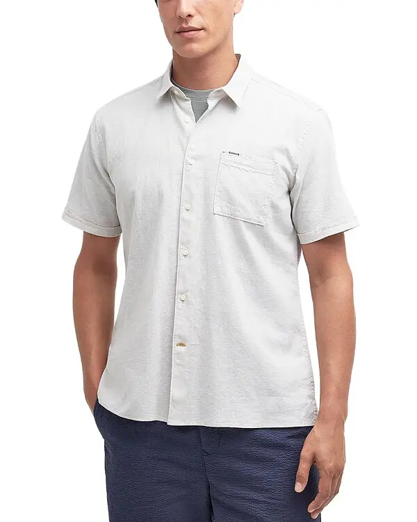 Barbour Nelson Tailored Fit Short Sleeve Button Down Shirt
