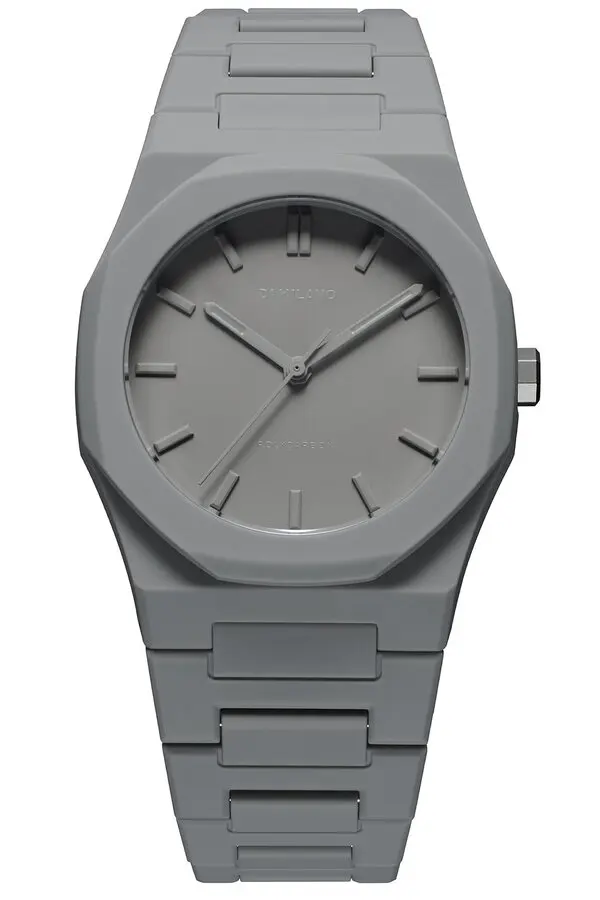 D1 MILANO Polycarbonate 37mm Watch In Grey