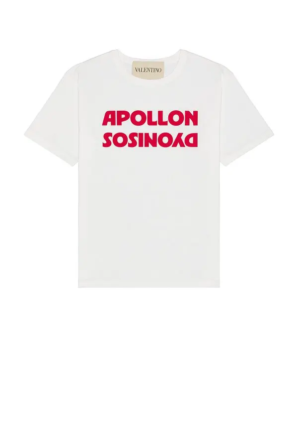 Valentino Garavani Graphic Tee In White