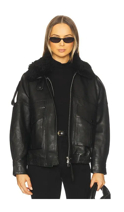 AGOLDE Avril Leather Jacket