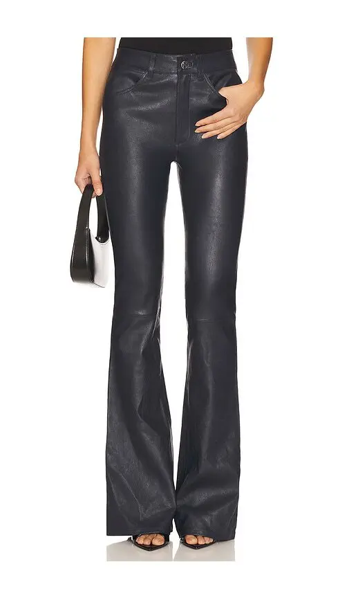 Sprwmn 5 Pocket Micro Flare In Black