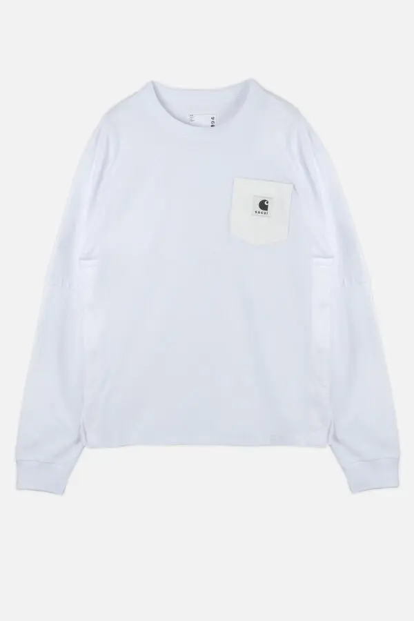 Sacai Long Sleeve T-shirt X Carhartt Wip