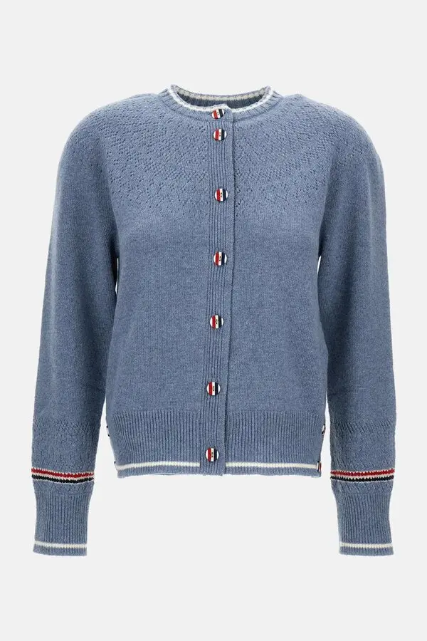 Thom Browne Crewneck Wool Cardigan
