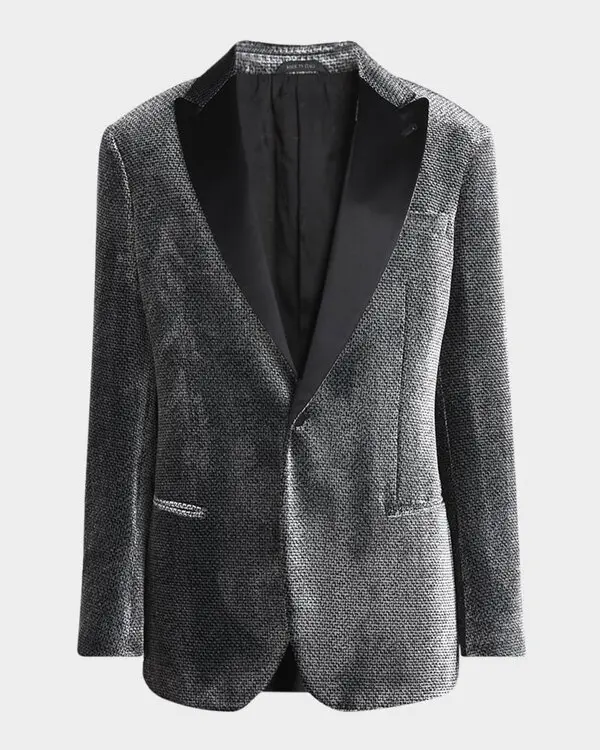 Giorgio Armani Velvet-effect Peak Lapel Dinner Jacket