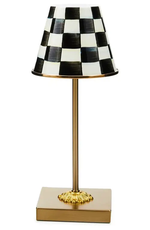 MACKENZIE-CHILDS Check Rechargeable Led Cafe Table Lamp