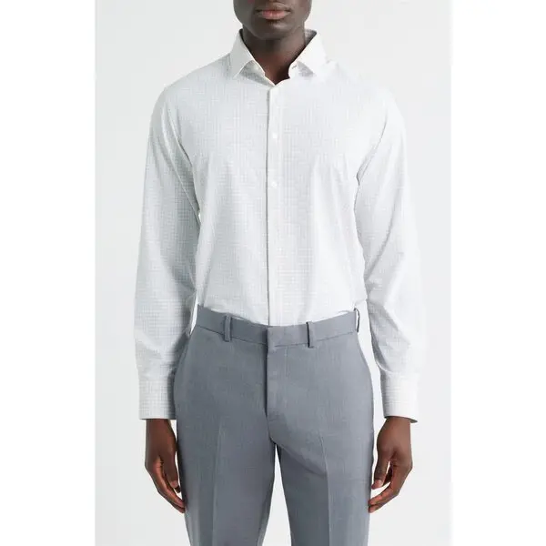 Mizzen+main Leeward Trim Fit Plaid Performance Button-up Shirt