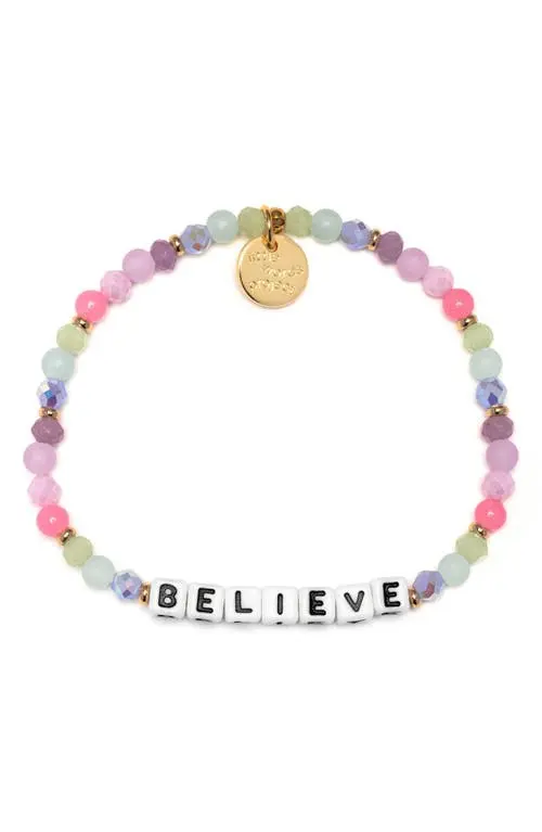 LITTLE WORDS PROJECT Believe Beaded Stretch Bracelet