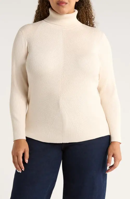 Jones New York Rib Turtleneck Sweater