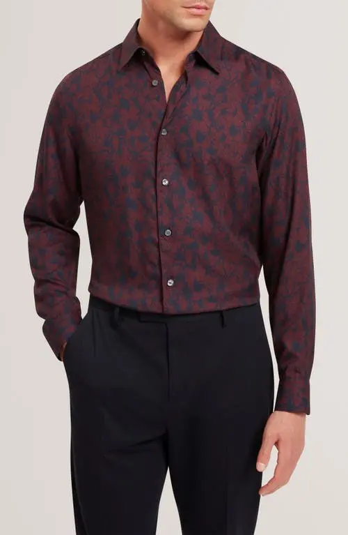 Ted Baker London Akselle Print Cotton Button-up Shirt