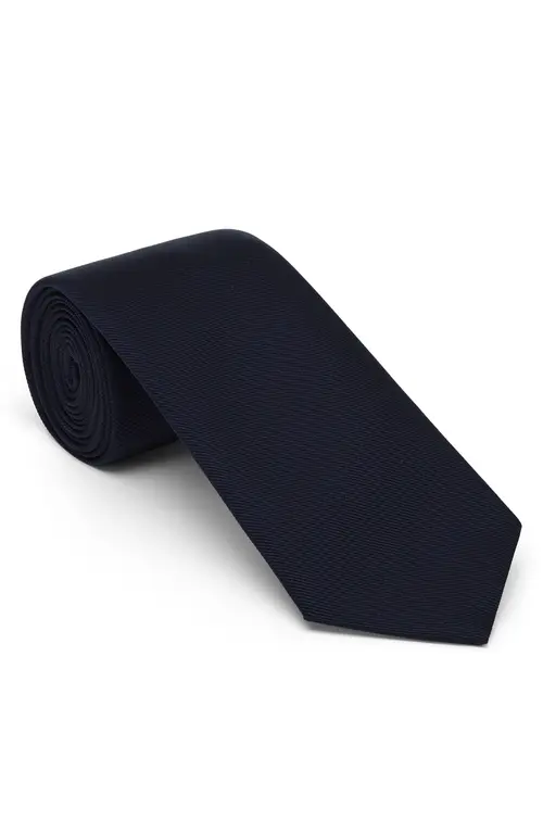 Brunello Cucinelli Silk Twill Tie - Navy Blue