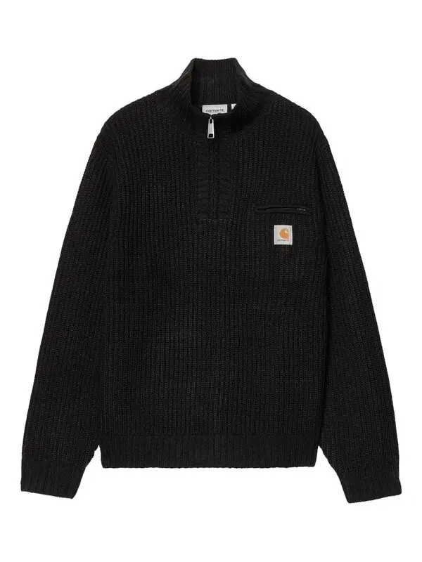Carhartt Work In Progress Wool Blend Half-zip Sweater