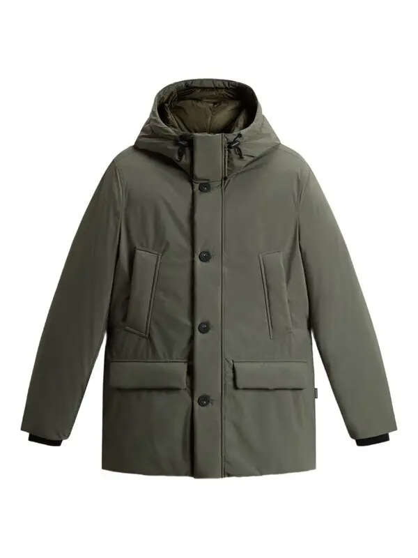 Woolrich Logo Down Jacket - Green