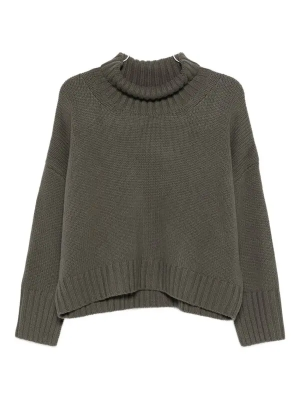 Soft Goat Cashmere Jumper - Green