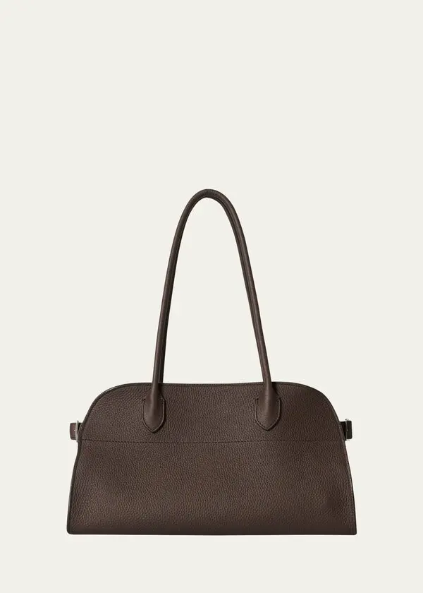 THE ROW Margaux Small Top-handle Bag In Matte Grain Leather