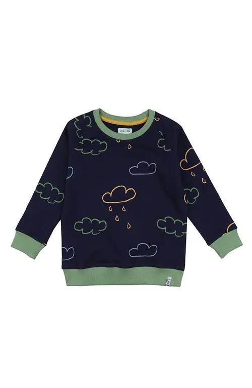 LILLY + SID Organic Cotton Weather Print Sweatshirt