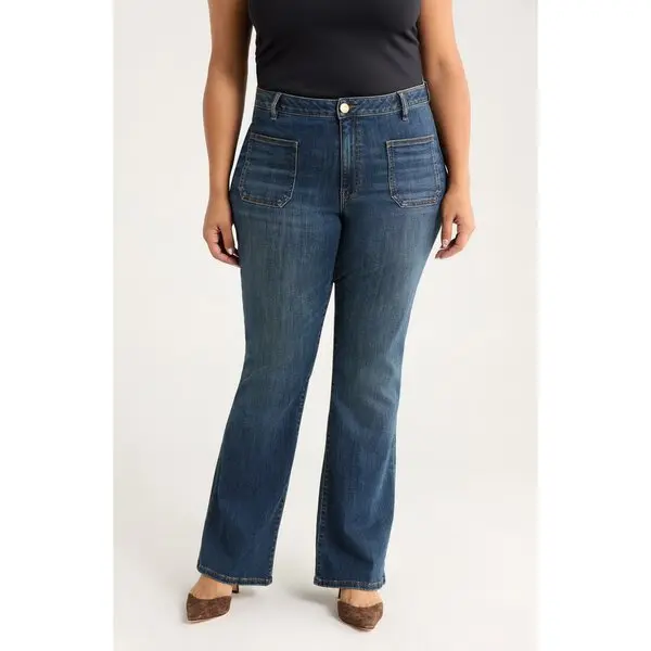 Kut From The Kloth Ana Patch Pocket Flare Jeans