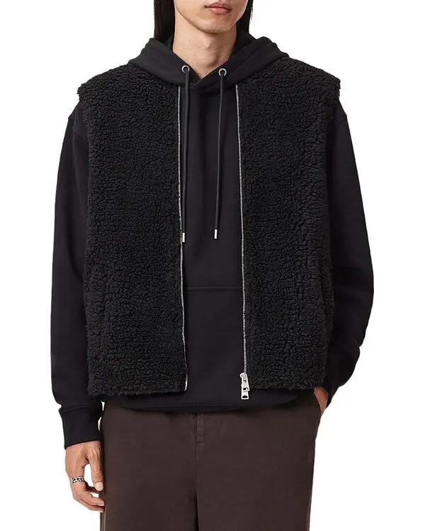 All Saints Otis Vest - Jet Black