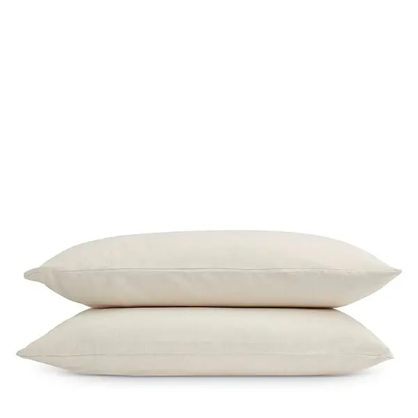 CHRISTY Flannel Marl Solid King Pillowcase, Pair - Oat