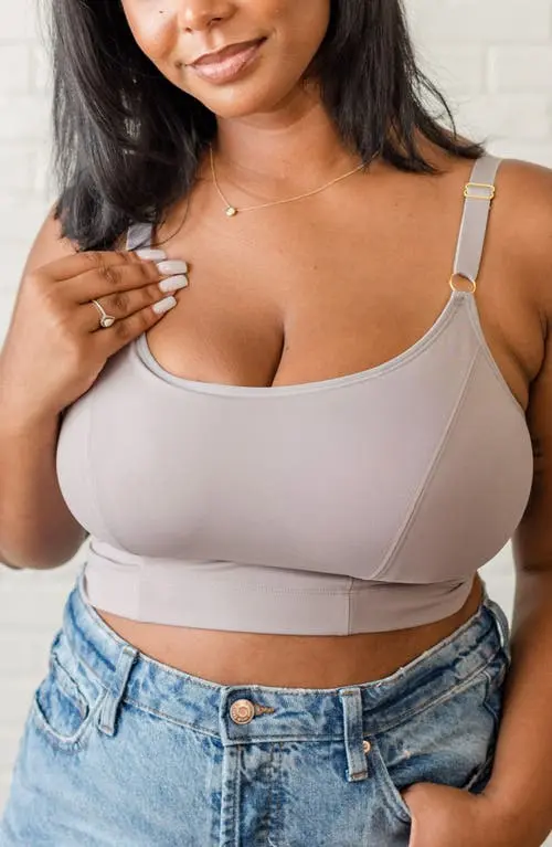 DAVIN & ADLEY Busty Pumping And Nursing Crop Cami - Stone